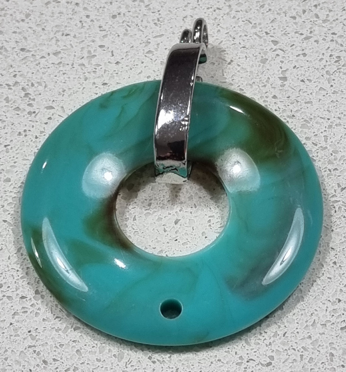 30X9MM DONUT BAIL - PLATINUM COLOUR – The Bead Lady