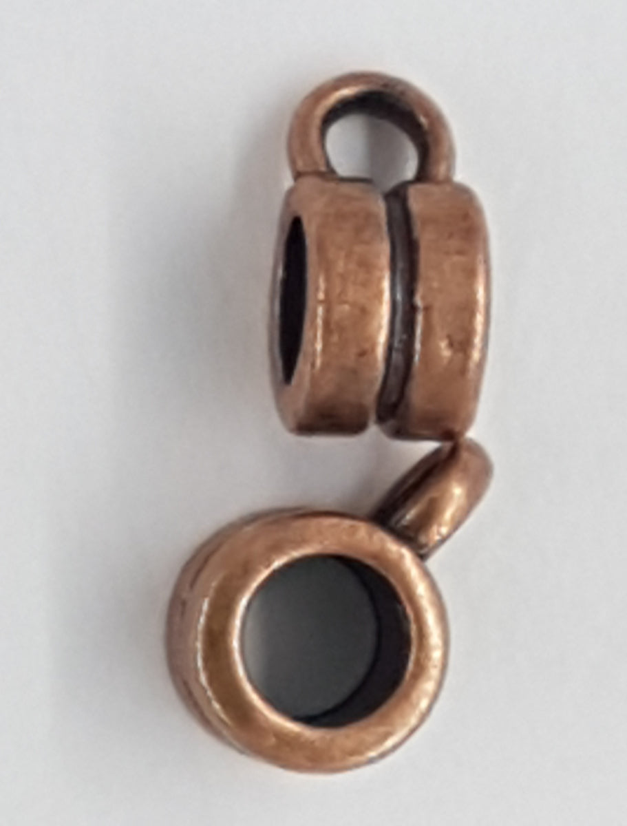 BAIL HANGER - COPPER - ROUND 8 X 6MM – The Bead Lady