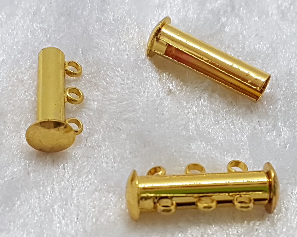 CLASPS - MAGNETIC - BRASS - GOLD COLOUR SIDE LOCK CLASP – The Bead Lady